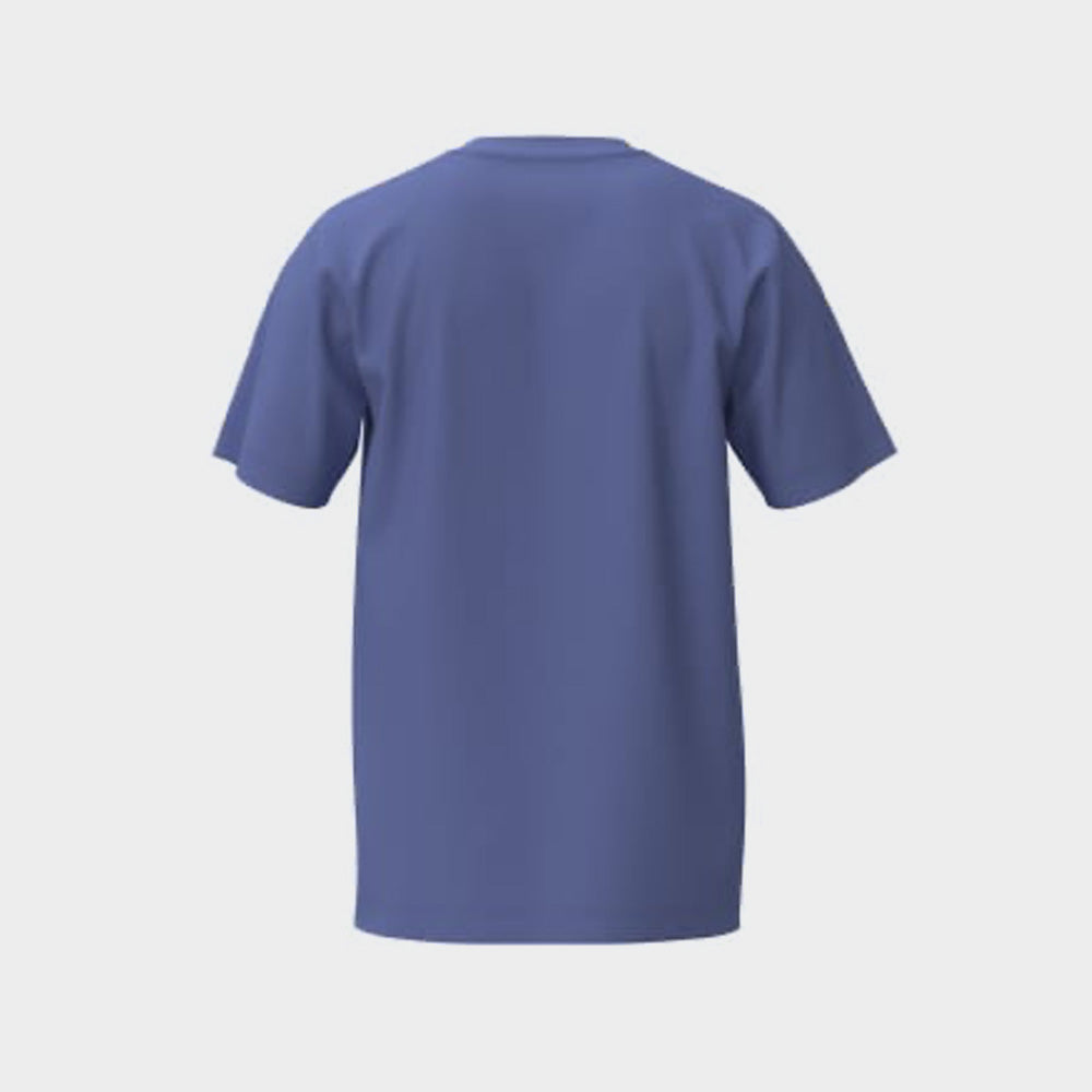 Adidas Mens Block Logo Tee Blue